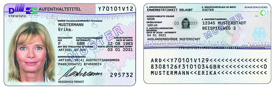 Residency with WA rights - British in Germany